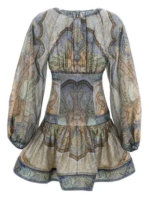 Zimmermann Wanderlust Cotton And Silk Mini Dress