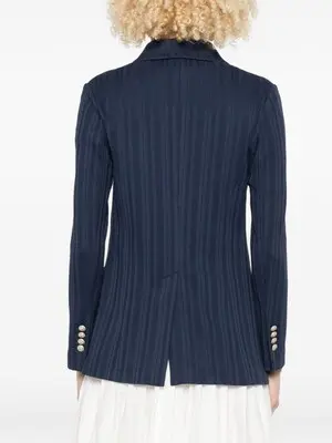 CIRCOLO 1901 Cotton Double-breasted Jacket With Notch Lapel