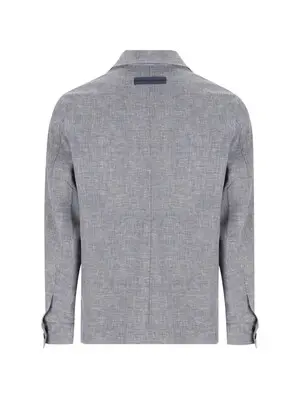 Zegna Linen, Wool, And Silk Shirt
