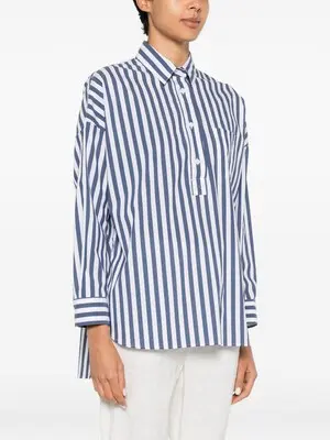 ARCHIVIO '67 Striped Cotton Blend Shirt