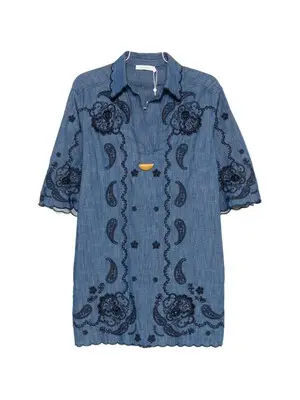Zimmermann Aster Denim Mini Dress