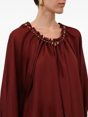 Zimmermann Aster Silk Blouse - Red