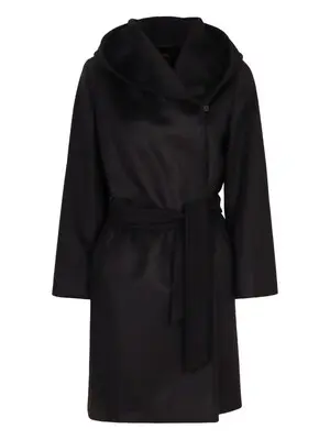 Max Mara Wool Midi Coat With Hood