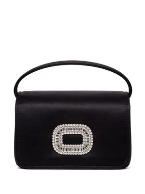 ROGER VIVIER Pilgrim Embellished Mini Bag - Black