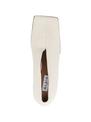 Alaïa Leather Square Toe High Heel Pumps