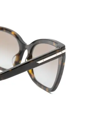 Emporio Armani Tortoiseshell Cat Eye Sunglasses - Brown
