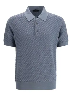 Brioni Cotton And Cashmere Polo Shirt