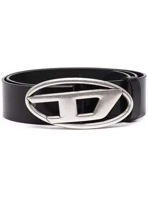 DIESEL® 1dr Leather Belt - Black