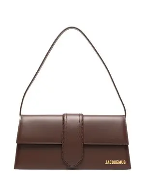 Jacquemus Le Bambino Long Leather Shoulder Bag - Brown