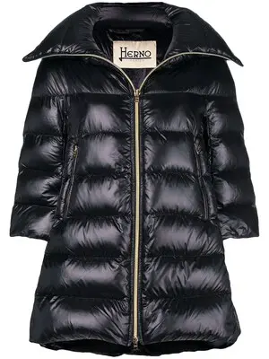 Herno Cleofe Midi Down Jacket - Black