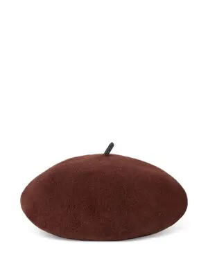 Brunello Cucinelli Wool Basque Hat - Red