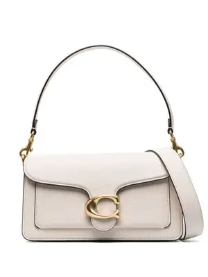 COACH Tabby 26 Leather Shoulder Bag - White