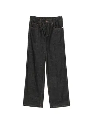 Brunello Cucinelli Denim Cotton Jeans With Contrast Stitching