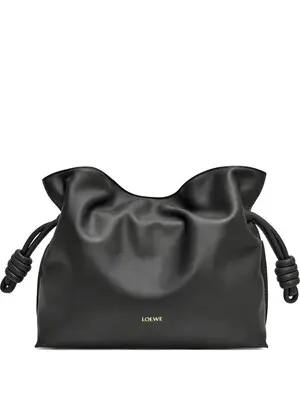 Loewe Flamenco Medium Clutch - Black