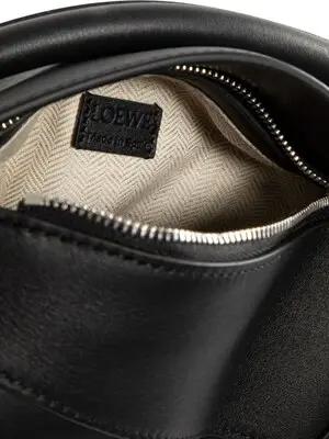Loewe Puzzle Edge Mini Leather Handbag - Black