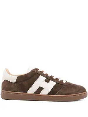 Hogan Lace-up Suede Sneakers - Brown