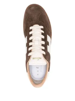 Hogan Lace-up Suede Sneakers - Brown