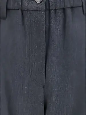 Brunello Cucinelli Wool Blend Tailored Trousers