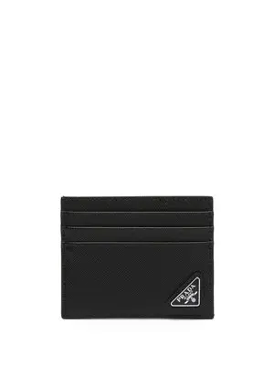 Prada Saffiano Leather Card Case - Black