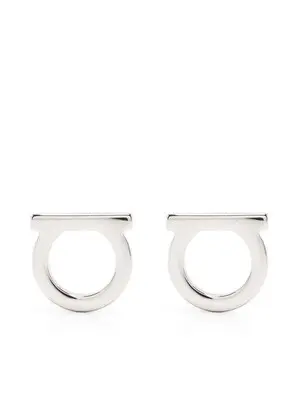 FERRAGAMO Gancini Earrings - Silver
