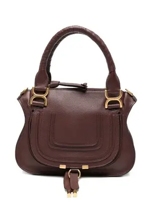 Chloé Marcie Small Leather Handbag - Brown