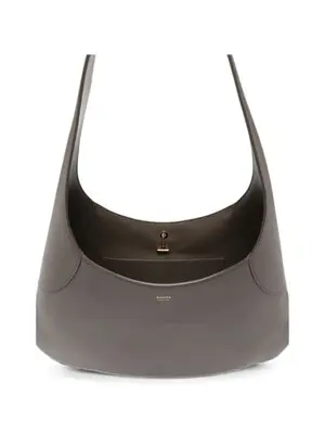Khaite Joan Large Leather Hobo Bag - Grey