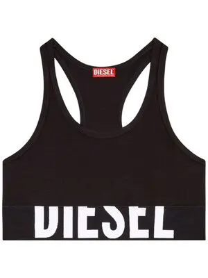 DIESEL® Logo Bralette Bra - Black