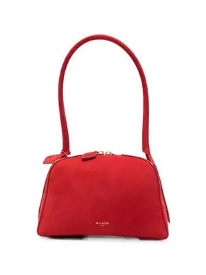Alaïa Le Bouledogue Small Leather Shoulder Bag - Red