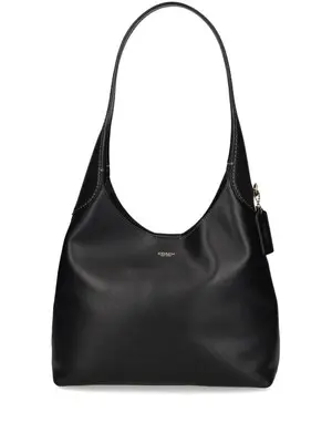 COACH Brooklyn 28 Leather Hobo Bag - Black