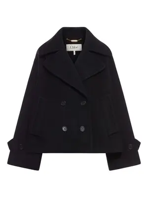 Chloé Wool Coat - Black
