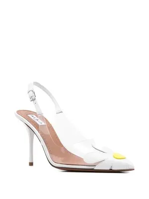 Alaïa Bloom Slingback Pumps - Yellow