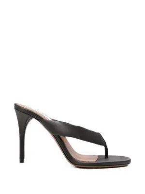 Alaïa Leather Thong Sandals
