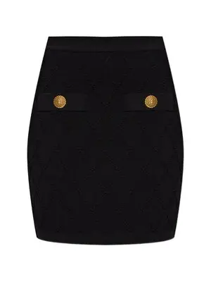Balmain Quilted Mini Skirt
