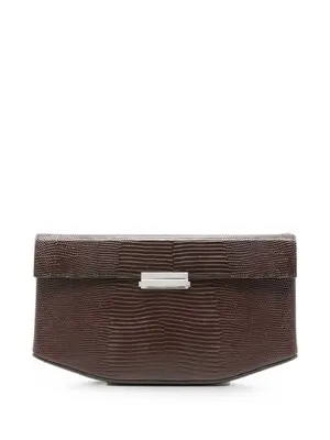 TOTEME Clip Leather Shoulder Bag - Brown