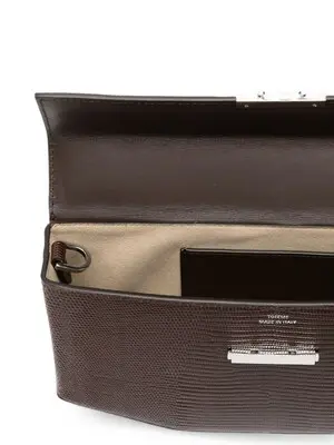 TOTEME Clip Leather Shoulder Bag - Brown