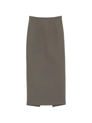 Khaite Winton Long Skirt - Brown