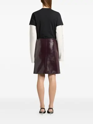 COURREGES Vinyl Skirt - Red