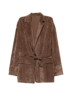 Brunello Cucinelli Velvet Belted Jacket