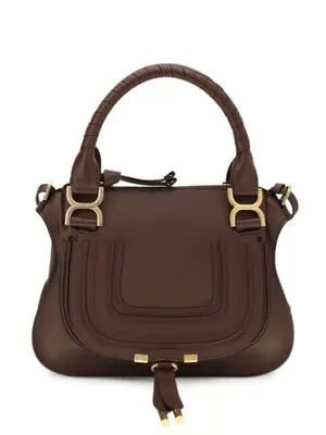 Chloé Marcie Small Leather Handbag - Brown
