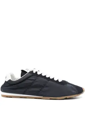 Miu Miu Plume Nylon And Leather Sneakers