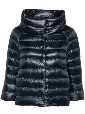 Herno Sofia Nylon Cape - Blue