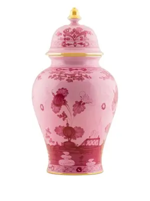 GINORI 1735 Oriente Italiano Potiche Vase - Red