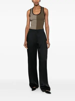 Stella McCartney Pleated Satin Trousers