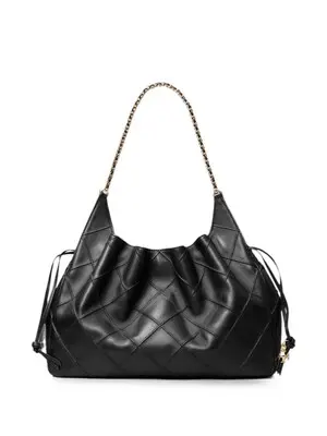 Tory Burch Fleming Large Leather Tote - Black
