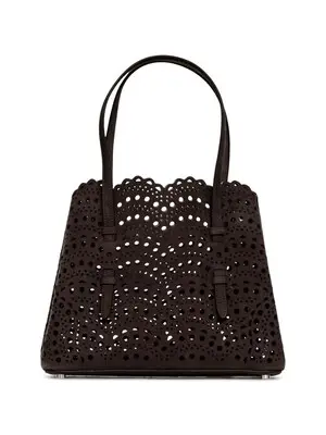 Alaïa Mina 25 Leather Handbag - Brown