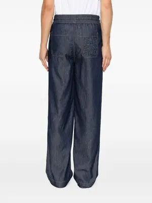 Loewe Wide-leg Denim Trousers With Drawstring Waist