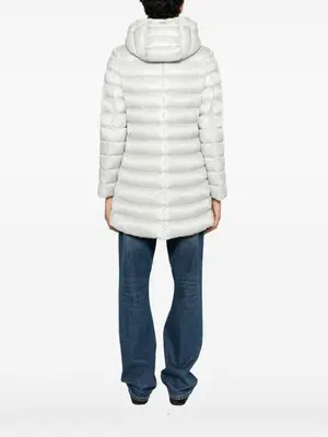 Herno Ultralight Midi Down Jacket In Silk & Nylon