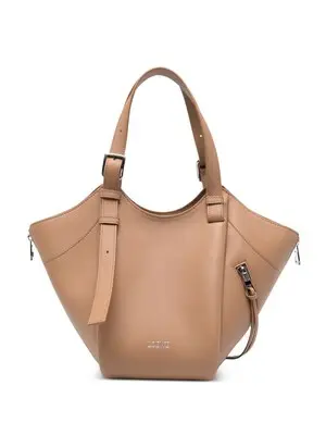 Loewe Hammock Flip Leather Tote - Brown