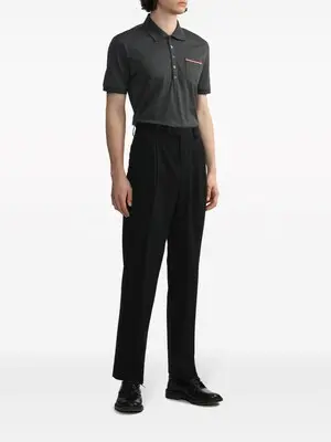 Thom Browne Cotton Polo Shirt - Grey