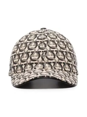 FERRAGAMO Gancini Baseball Cap - Black